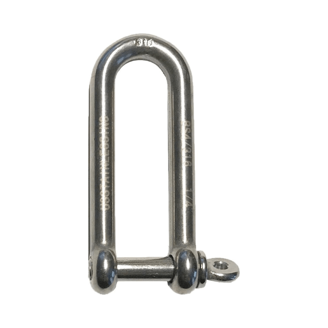 D SHACKLE LONG STAINLESS STEEL 316 - World Shading